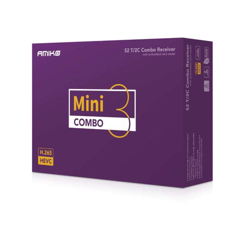 Amiko Mini Combo 3 "DVB-S2/T2/C" Full HD